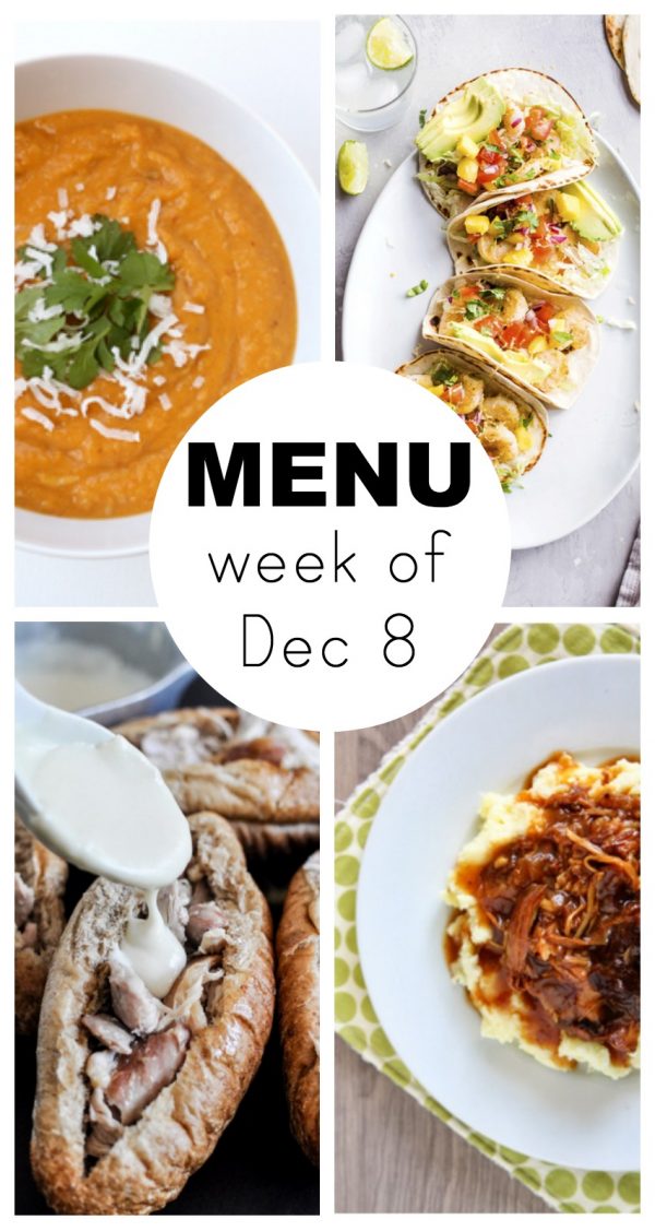 Menu for Second Week of December - Everyday Reading