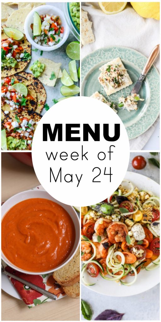Dinner Menu for the First Week of May - Everyday Reading