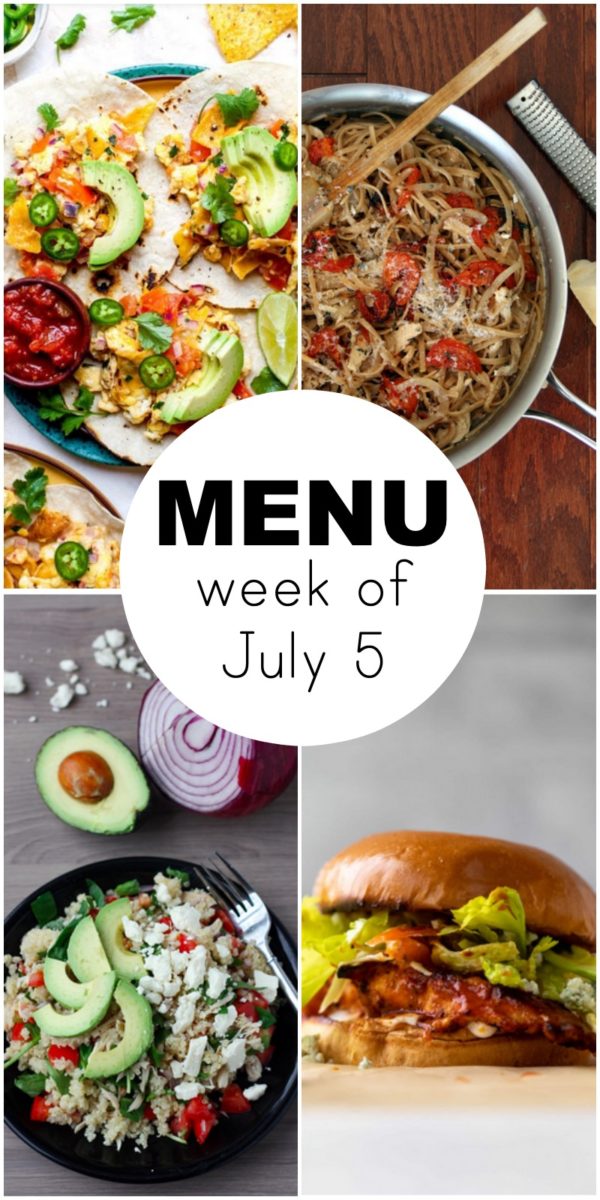 A July Dinner Menu - Everyday Reading