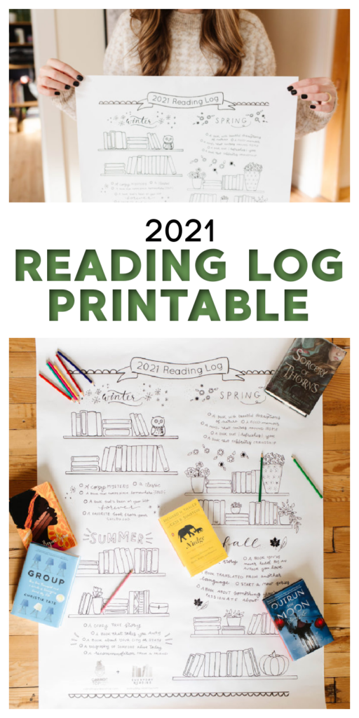 The 2021 Reading Log Printable - Everyday Reading