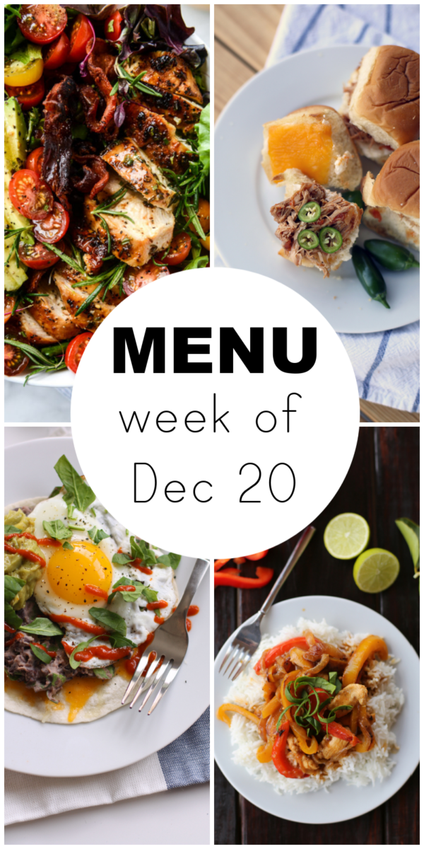 A Mid January Dinner Menu - Everyday Reading