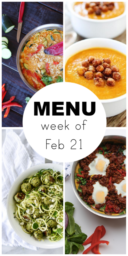 A Dinner Menu for February - Everyday Reading