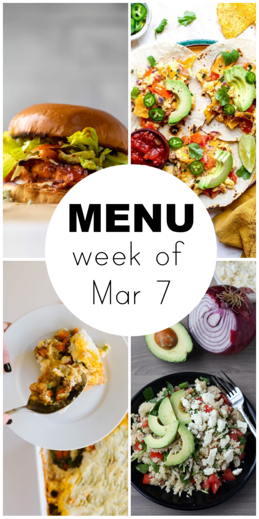 A March Dinner Menu (+ Snacks) - Everyday Reading