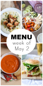 Dinner Menu for the First Week of May - Everyday Reading