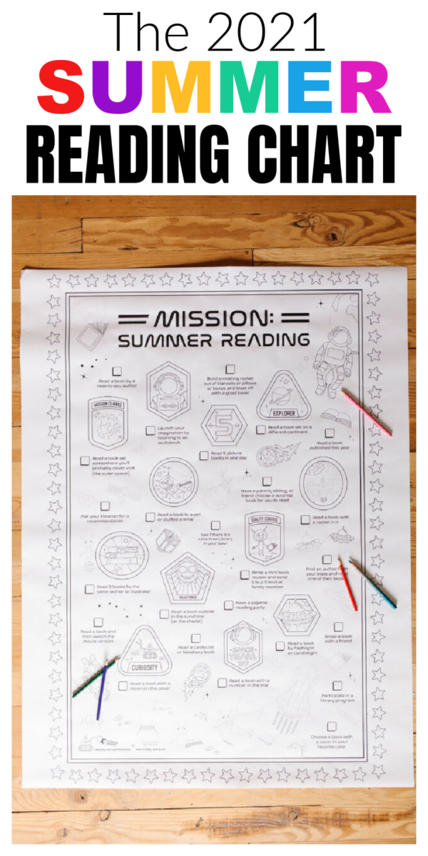 Space Summer Reading Calendar - Everyday Reading