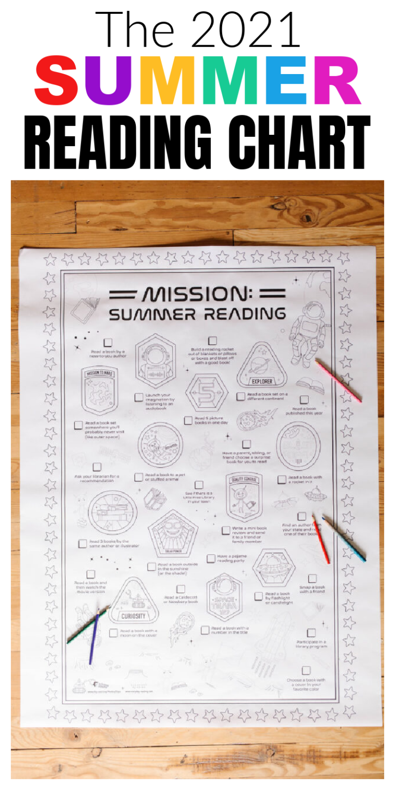 Space Summer Reading Calendar - Everyday Reading
