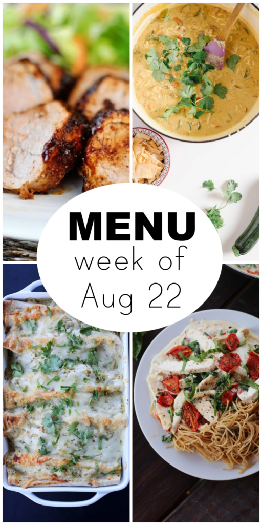 An August Dinner Menu (+ snacks) - Everyday Reading