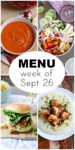 Dinner Menu for September (+ snacks) - Everyday Reading