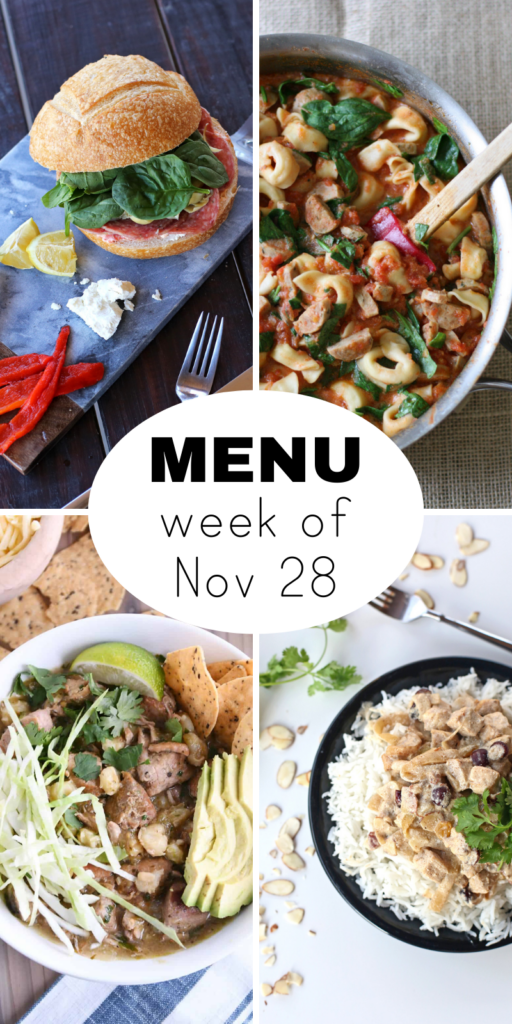 Menu for Week of Dec 29 - Everyday Reading