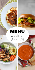 Middle of April Weekly Menu - Everyday Reading