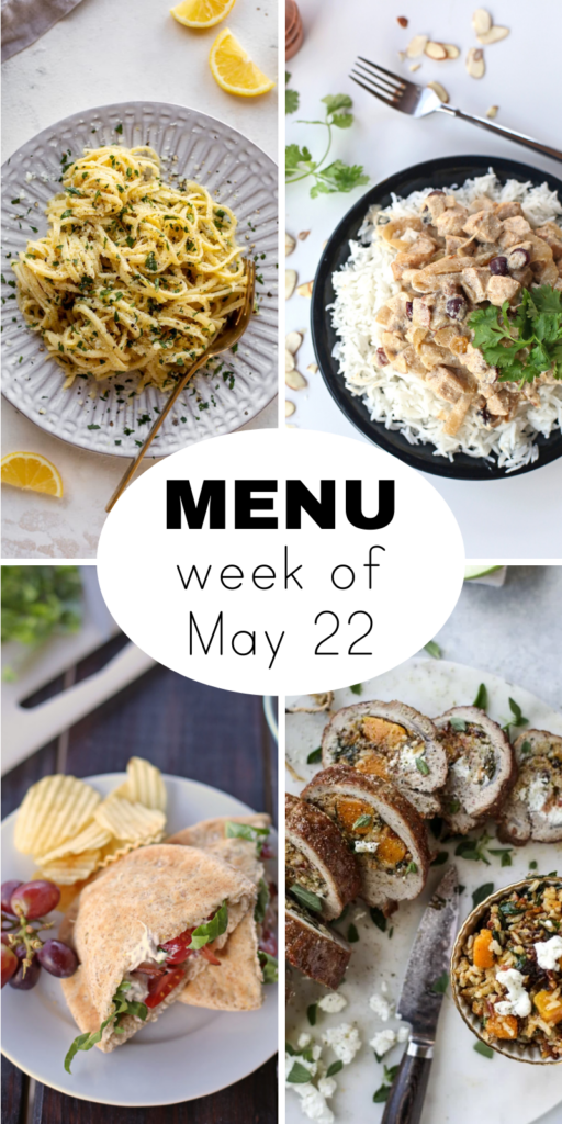 Weekly Menu for May - Everyday Reading