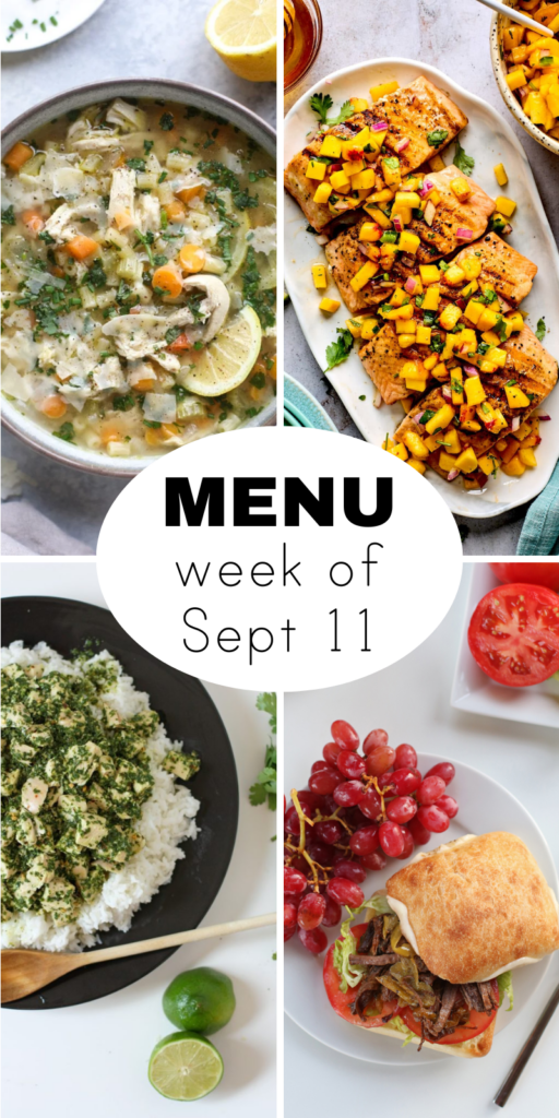 A Weekly September Dinner Menu - Everyday Reading