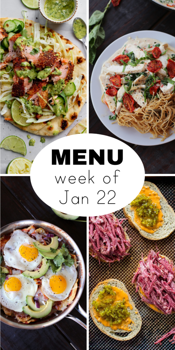 A Weekly Dinner Menu for January - Everyday Reading