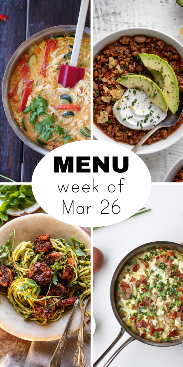 Menu for Week of Dec 29 - Everyday Reading