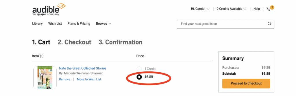 How to Buy Books on Audible (without using a credit) - Everyday Reading