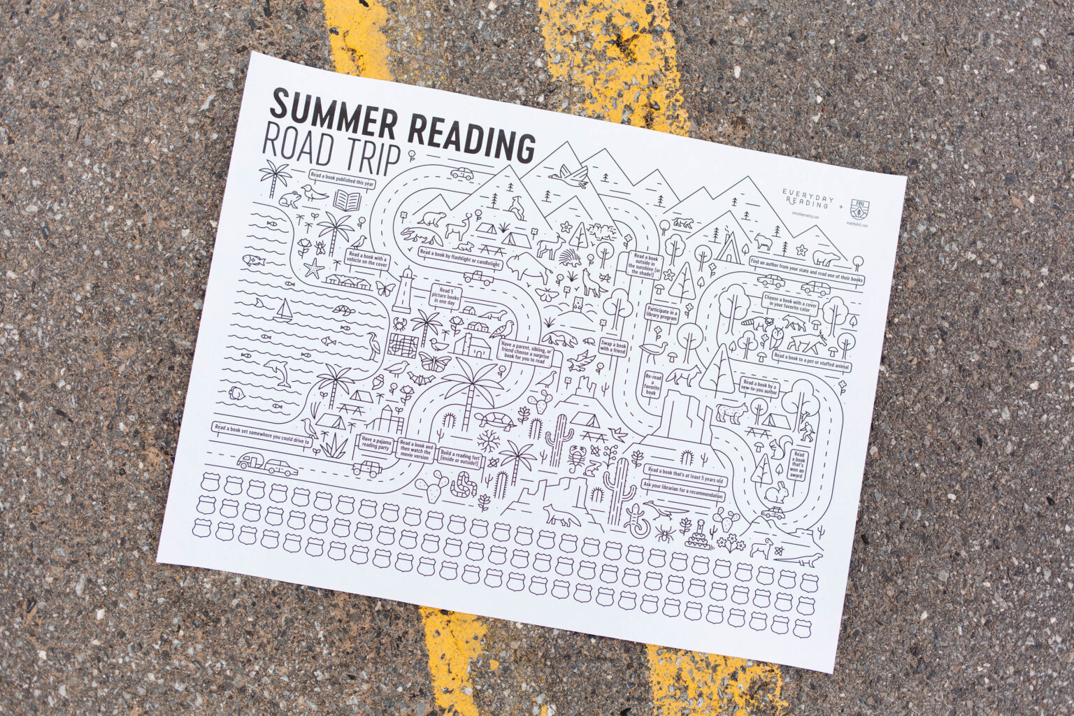 The Road Trip Summer Reading Chart - Everyday Reading