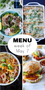 First Week of May Dinner Menu - Everyday Reading