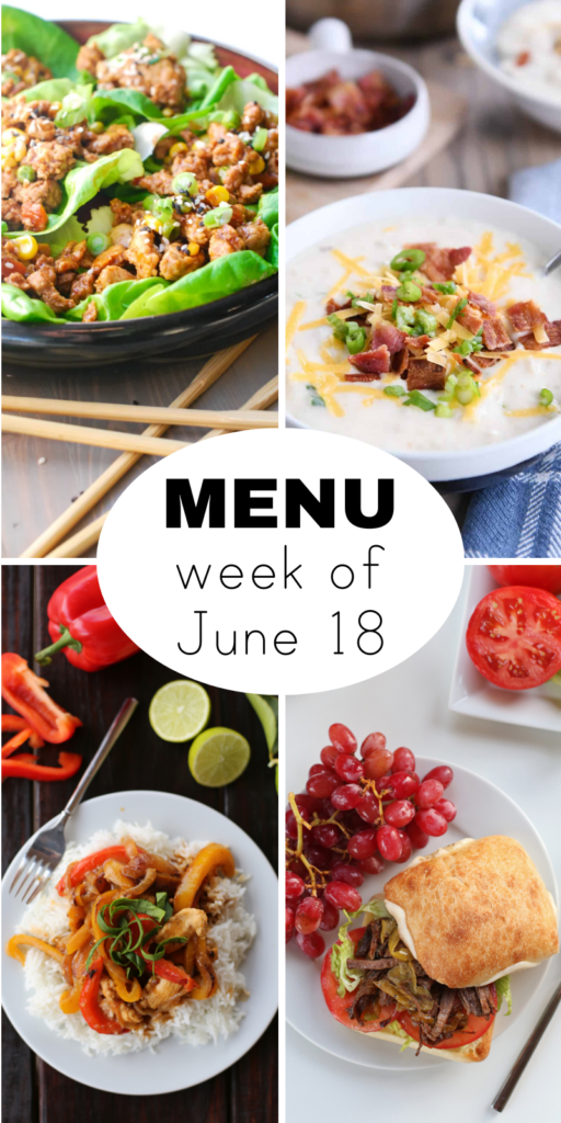 Weekly Menu for June (+ snacks) - Everyday Reading