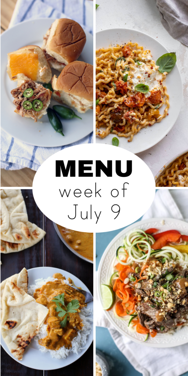 A Dinner Menu for July - Everyday Reading