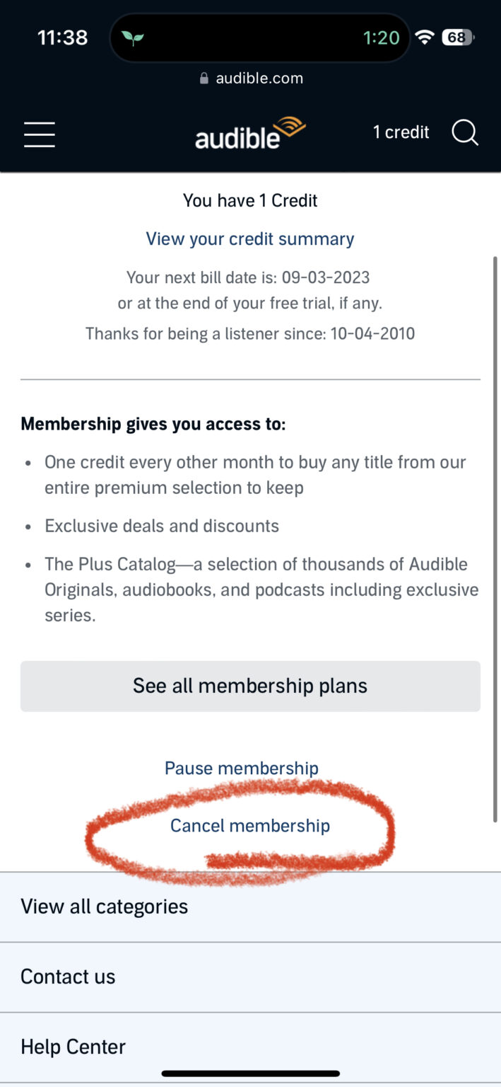 How to Cancel an Audible Subscription - Everyday Reading