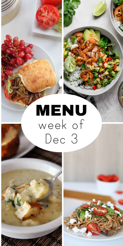 A Dinner Menu for February - Everyday Reading