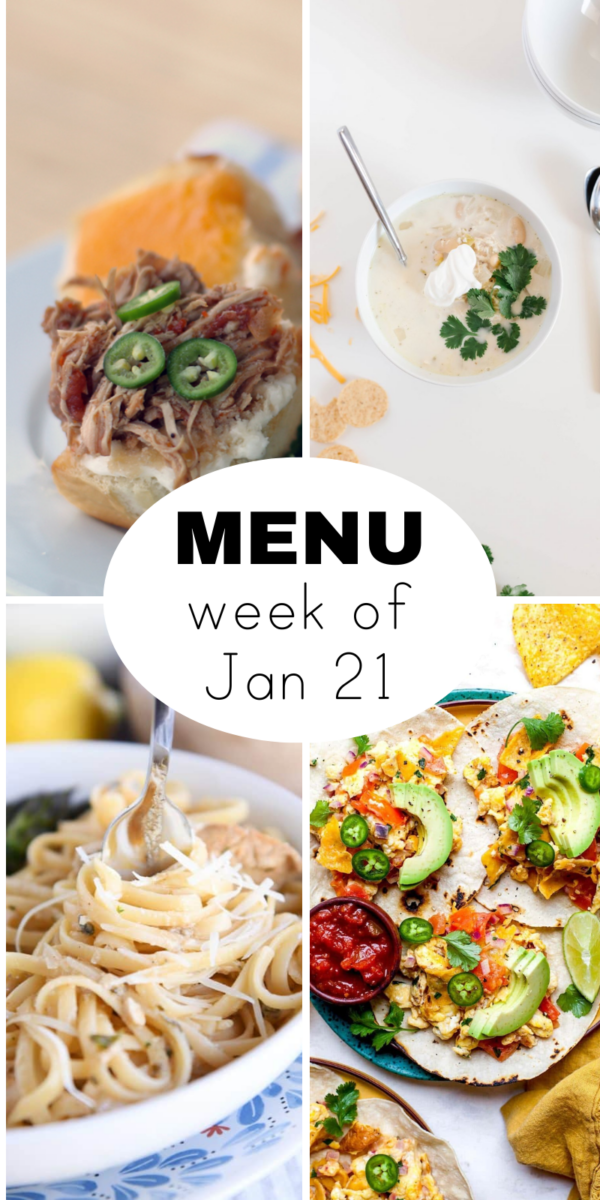 A Dinner Menu for January (+ snacks) - Everyday Reading