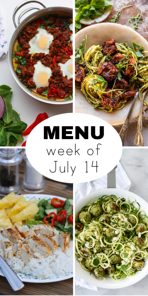 Weekly Dinner Menu (with snacks!) - Everyday Reading