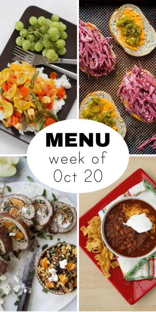 An August Weekly Dinner Menu (+ snacks) - Everyday Reading