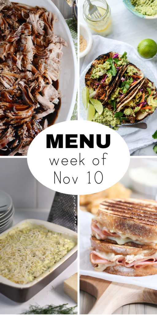 Dinner Menu to Wrap Up January - Everyday Reading