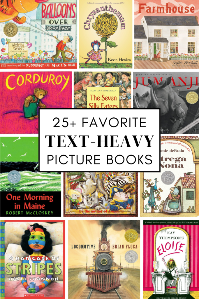 25 Text-Heavy Picture Books - Everyday Reading