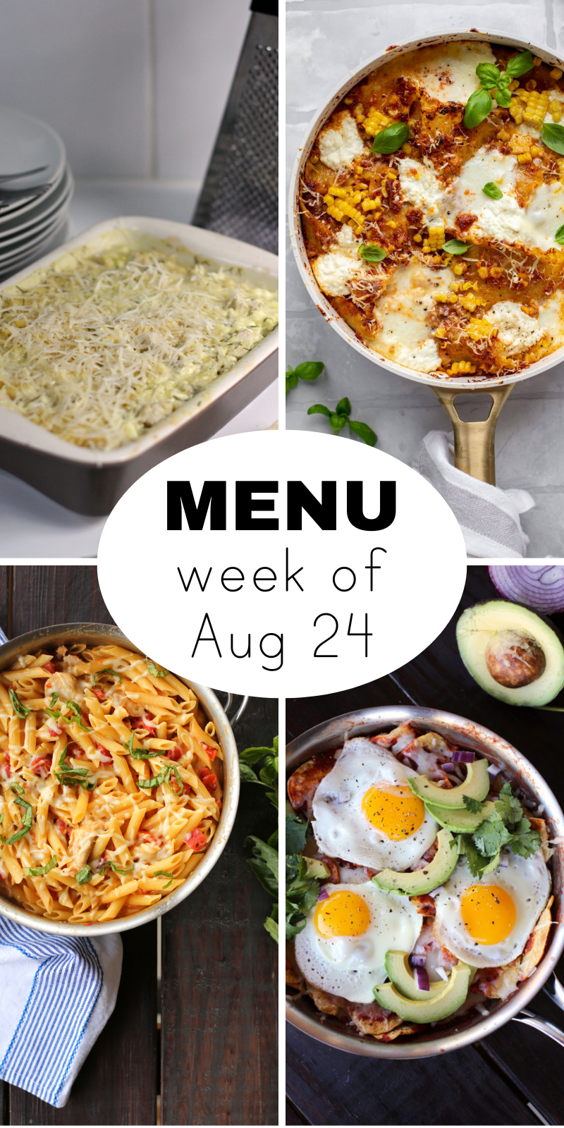 A Weekly Dinner Menu for Back-to-School - Everyday Reading