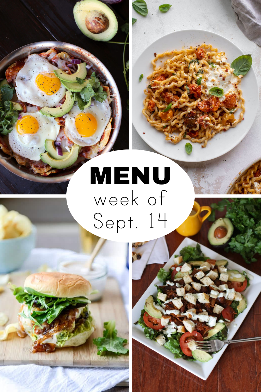 A Weekly Dinner Menu for Mid September (+ snacks) - Everyday Reading