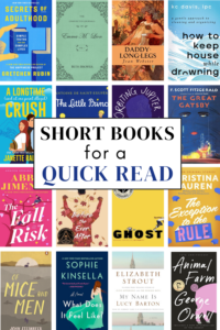 25+ Short Books for a Quick Read - Everyday Reading