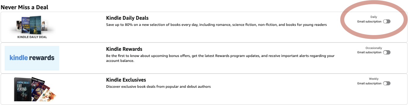 All about Kindle Daily Deals - Everyday Reading
