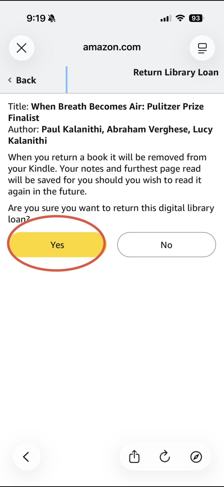 How to Return a Kindle Book to Your Library - Everyday Reading