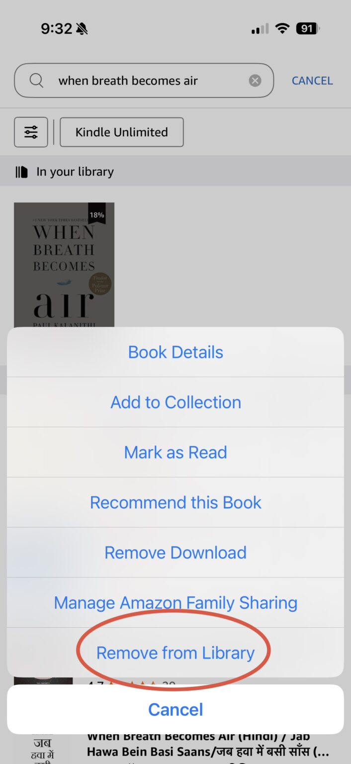 How to Return a Kindle Book to Your Library - Everyday Reading