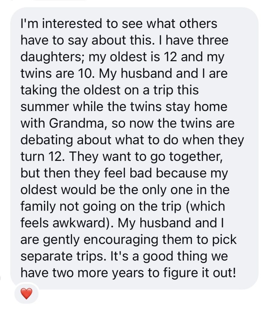 Solo trips for twins or only children - Everyday Reading